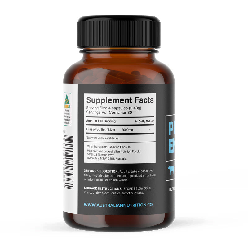 Primal Energy - Grass Fed Beef Liver Supplement – Australian Nutrition